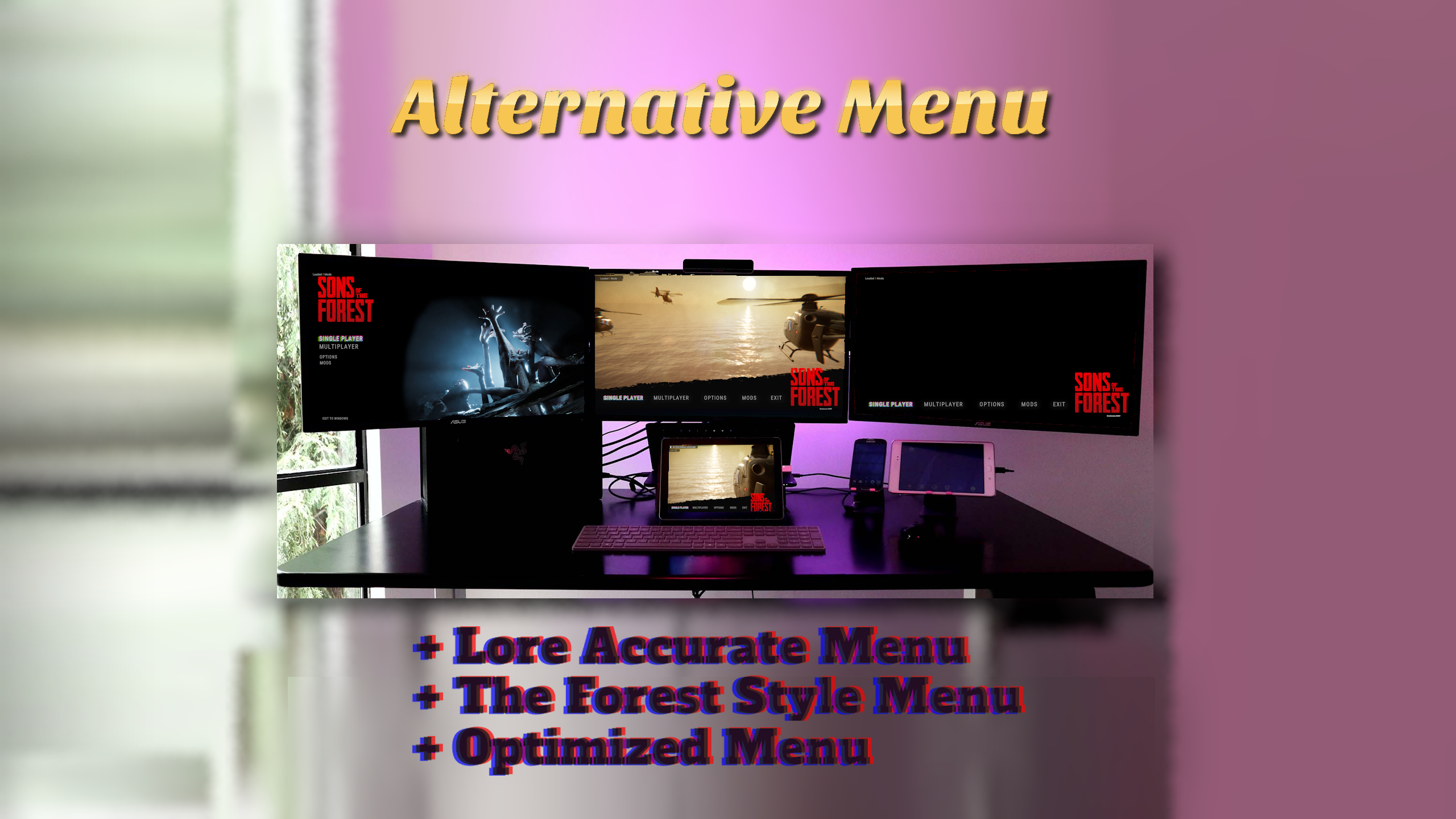 Alternative Menu - Sons of the forest Mods